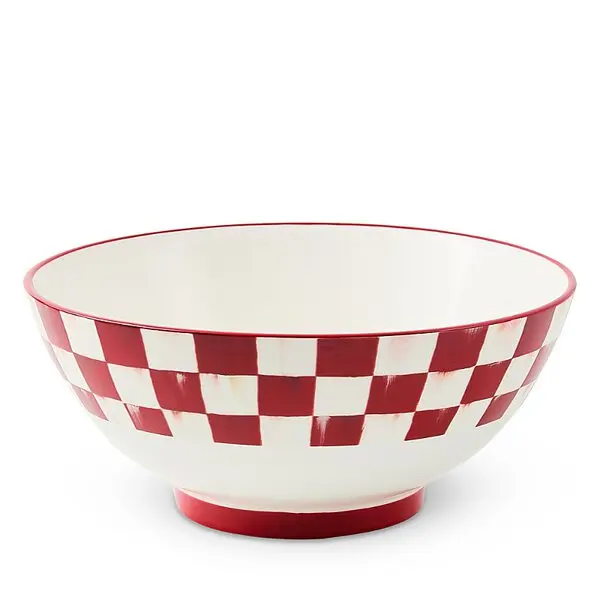 MACKENZIE-CHILDS Cherry Check Serving Bowl - No Color