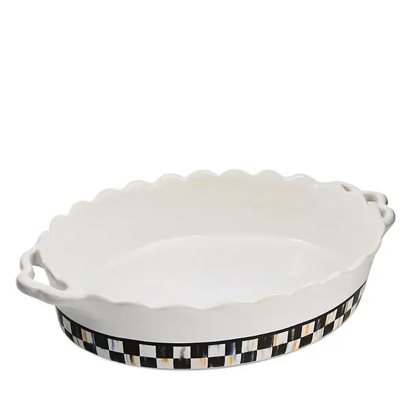 MACKENZIE-CHILDS Courtly Check Everyday Medium Oval Baking Dish - No Color