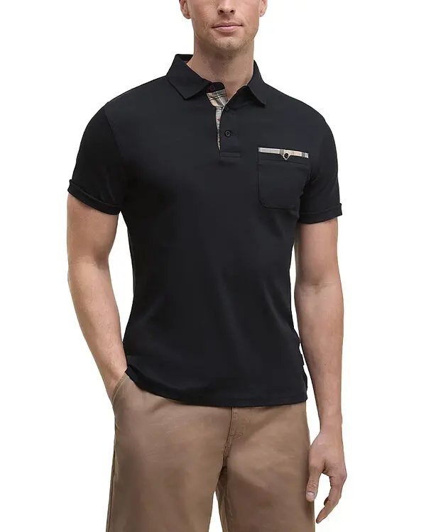Barbour Premium Short Sleeve Corpatch Polo Shirt - Black