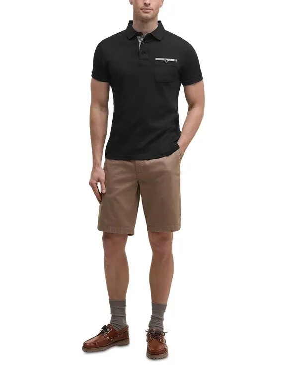 Barbour Premium Short Sleeve Corpatch Polo Shirt - Black