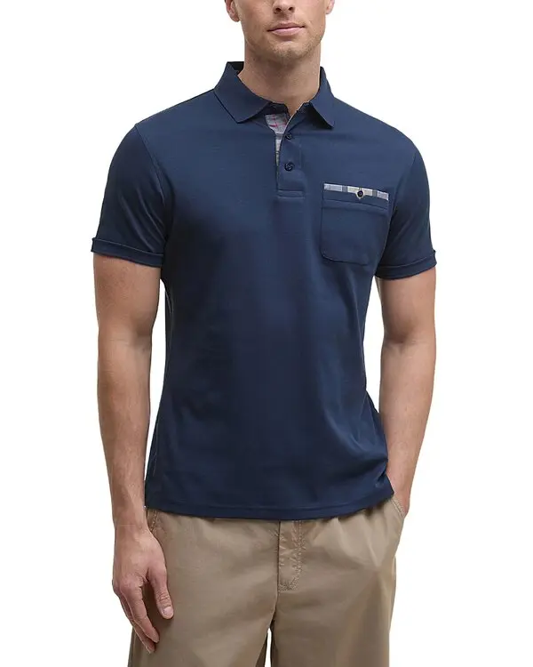 Barbour Premium Short Sleeve Corpatch Polo Shirt - Navy