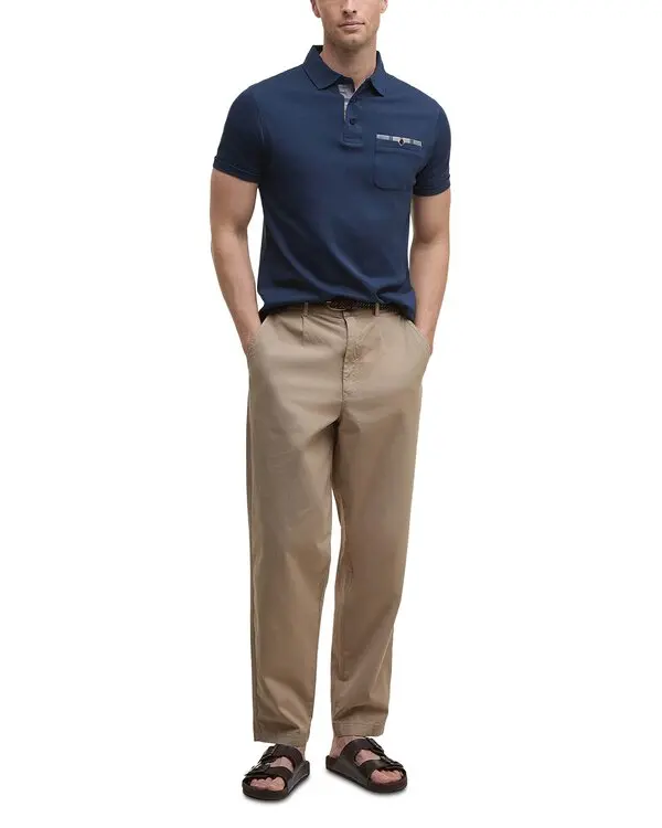 Barbour Premium Short Sleeve Corpatch Polo Shirt - Navy