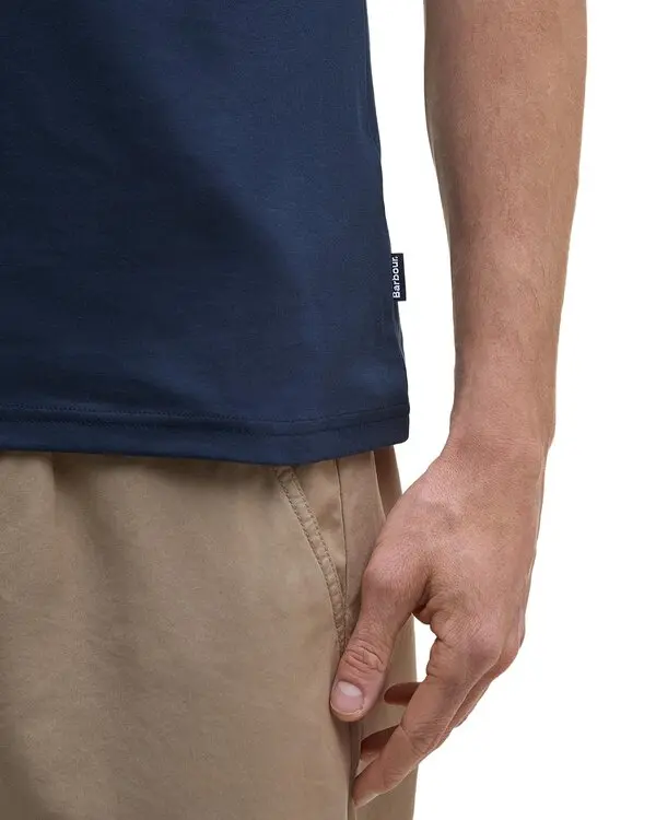 Barbour Premium Short Sleeve Corpatch Polo Shirt - Navy