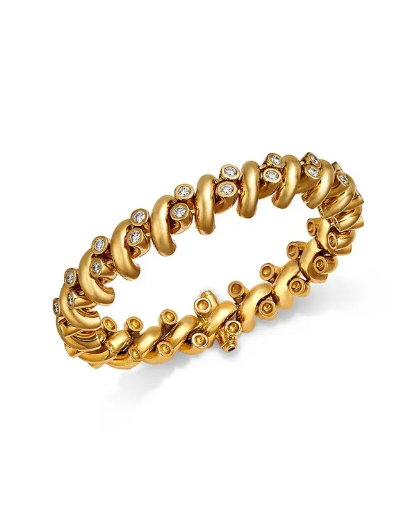 Roberto Coin 18k Yellow Diamond San Marco Link Bracelet - Gold