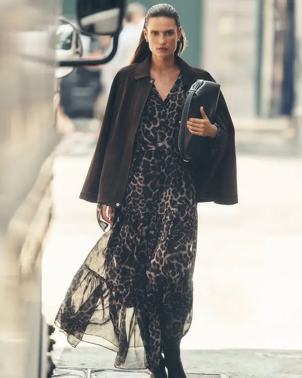 Kobi Halperin Baird Tie-neck Maxi Dress