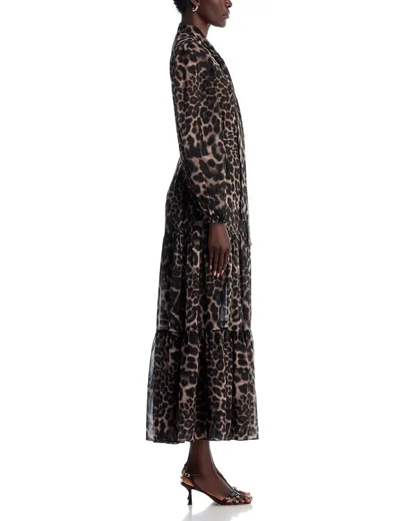 Kobi Halperin Baird Tie-neck Maxi Dress