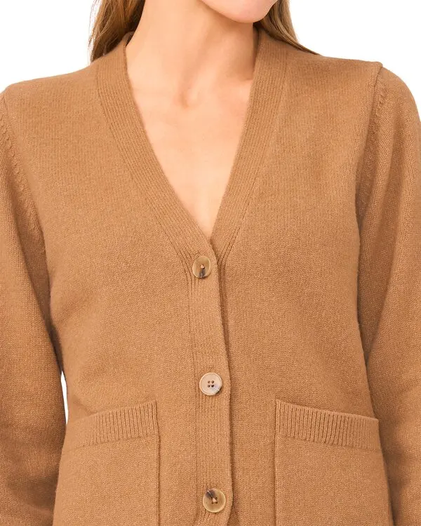 Ted Baker London V-neck Cardigan Sweater - Sweet Coffee