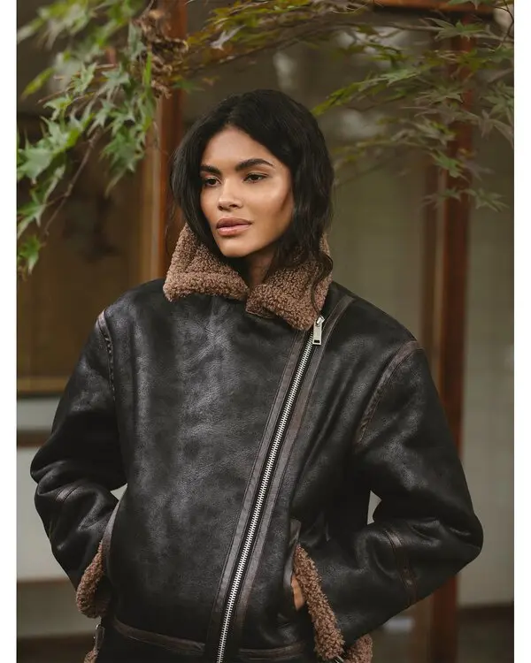 French Connection Faux Shearling Jacket