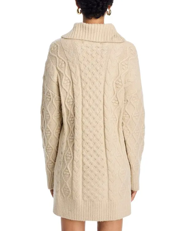 French Connection Makira Mini Sweater Dress - Oatmeal Melange