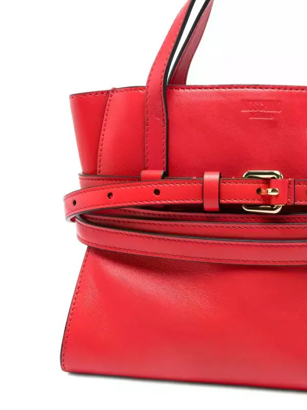 Moschino Small Tie Me Tote - Red