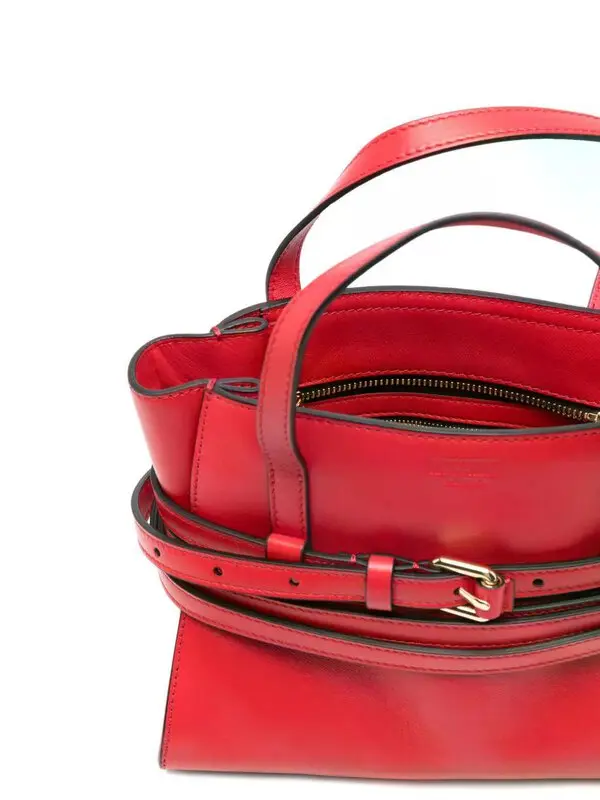 Moschino Small Tie Me Tote - Red