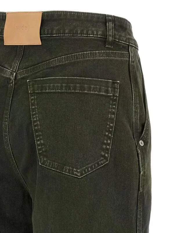 NUDE Creased Wide-leg Jeans