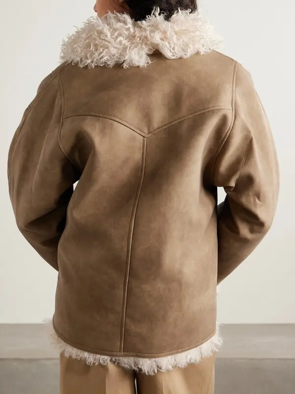 MARANT ETOILE Clea Fleece Coat - Brown
