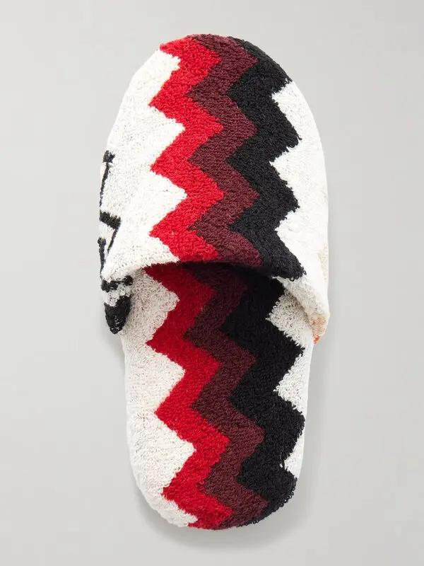 Missoni Striped Cotton-terry Slippers - Multi