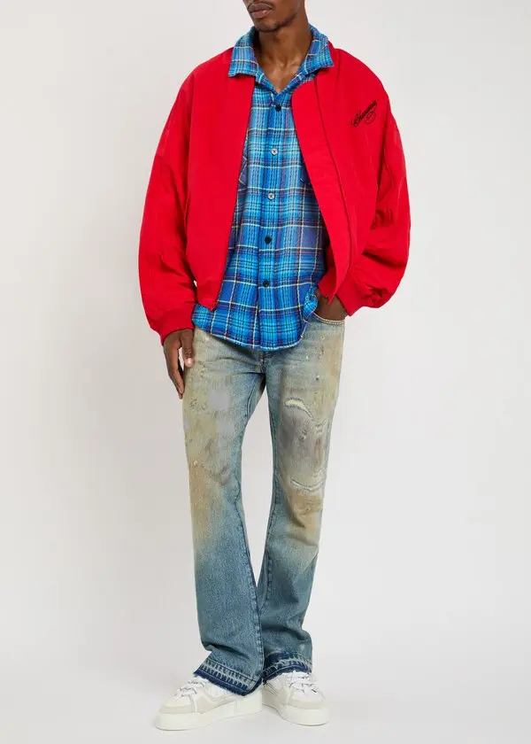 GALLERY DEPT. Greased 646 Flared-leg Jeans