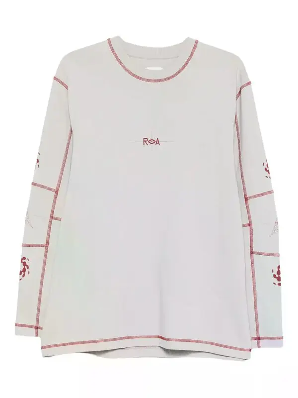 ROA Stitch-detail Long-sleeve T-shirt