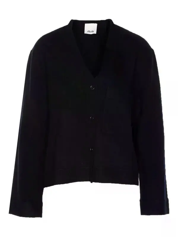 ALLUDE Buttoned-front Pocket Cardigan