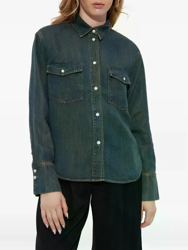 SAMSOE SAMSOE Chest-pocket Denim Shirt