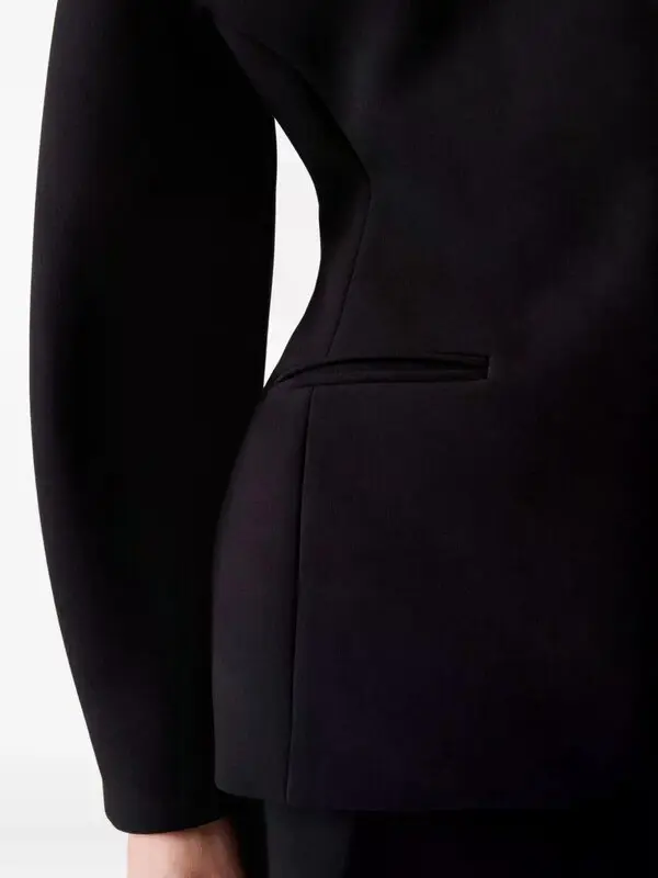 Jacquemus The Ovalo Fitted Jacket - Black