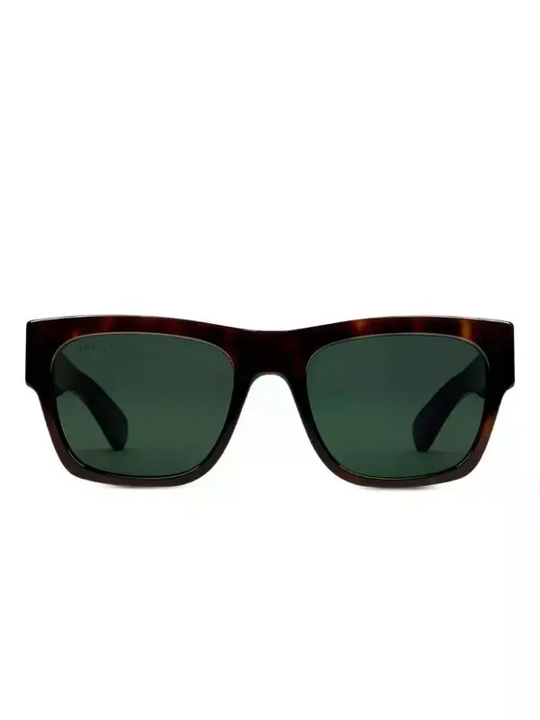 Gucci Tortoiseshell Square-frame Sunglasses - Brown