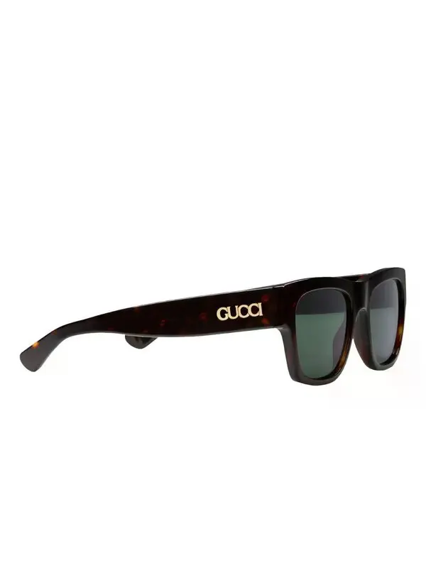 Gucci Tortoiseshell Square-frame Sunglasses