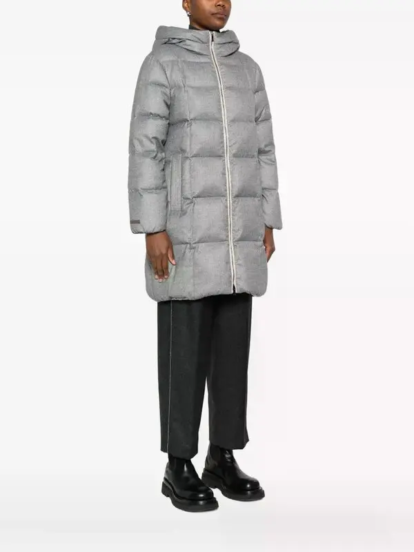 Peserico Quilted Hooded Coat