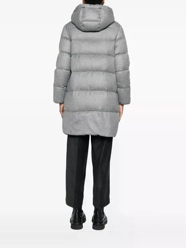 Peserico Quilted Hooded Coat