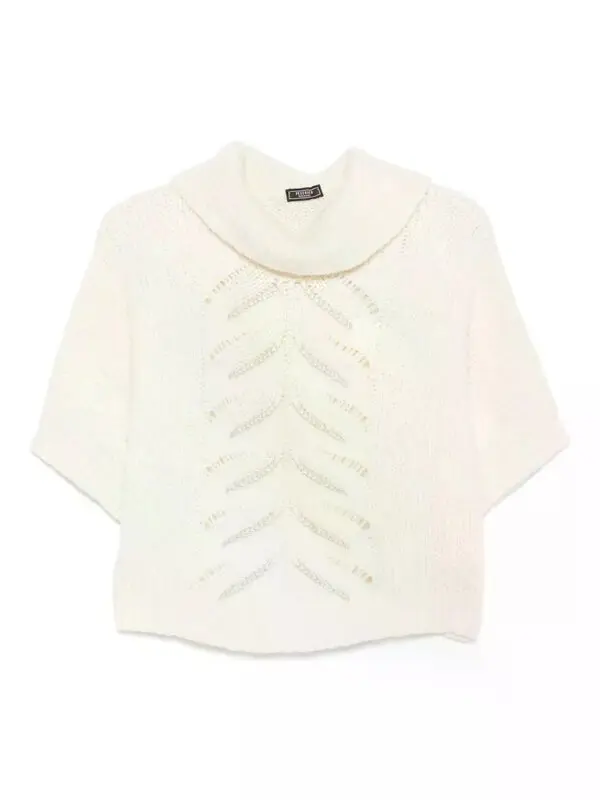 Peserico Turtleneck Short Sleeve Top