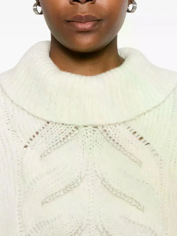 Peserico Turtleneck Short Sleeve Top