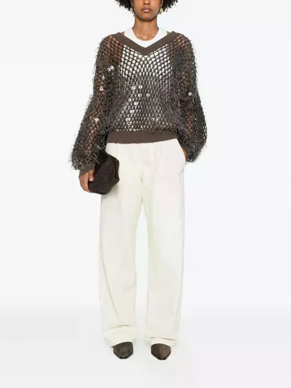 Brunello Cucinelli Pleated Trousers - Neutrals