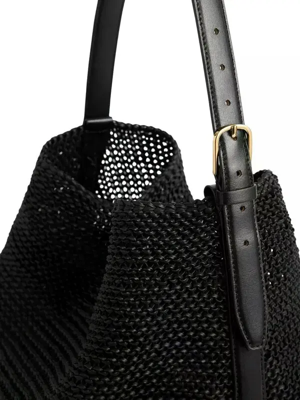 TOTEME Belted Woven Tote Bag
