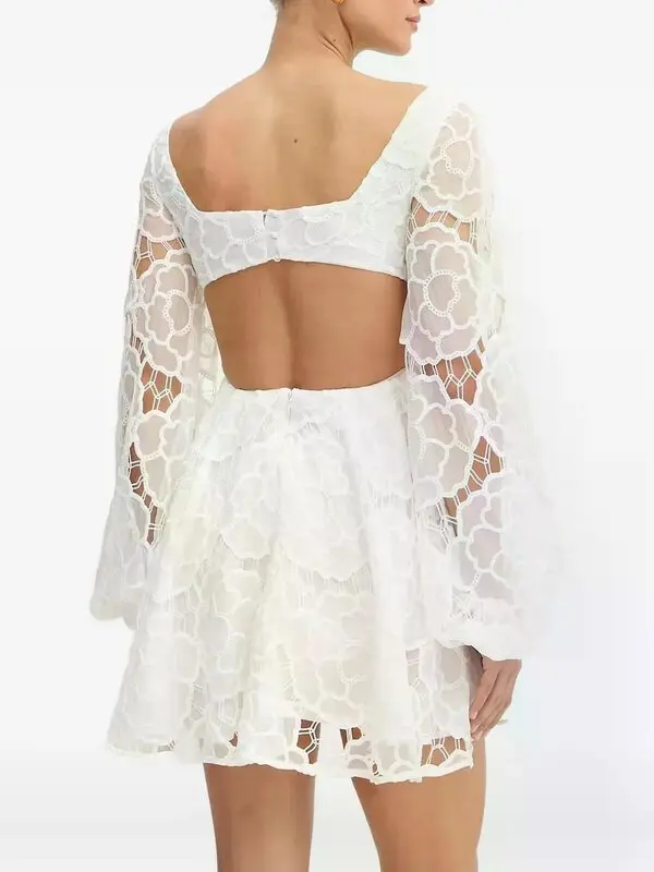Bardot Floral-lace Cut-out Dress