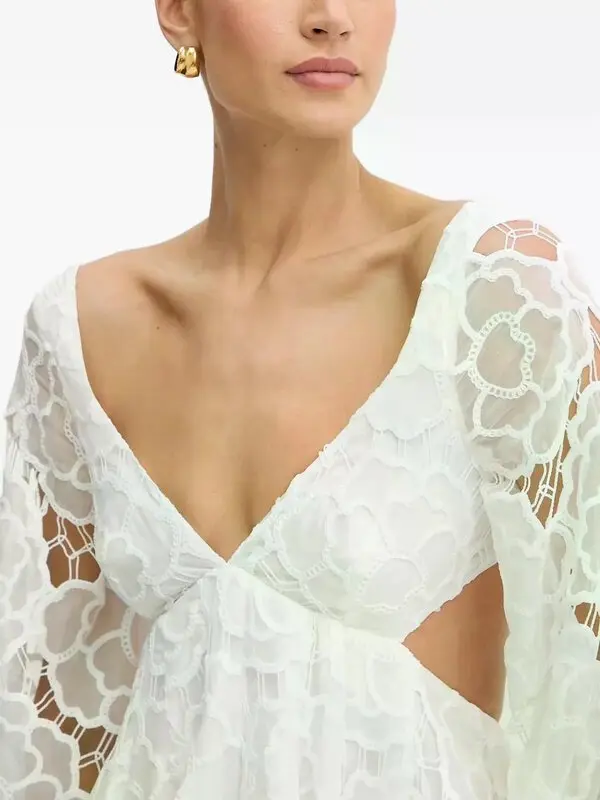 Bardot Floral-lace Cut-out Dress