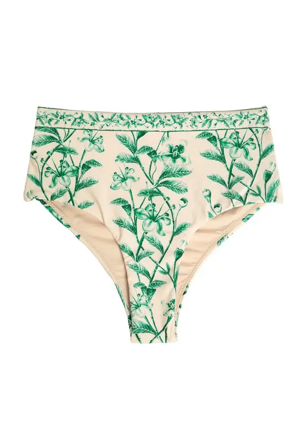 Agua Bendita Ceiba Floral-print Bikini Briefs - Multicoloured