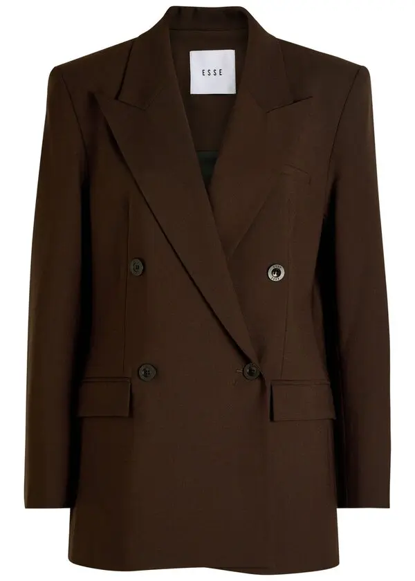 ESSE STUDIOS Onus Double-breasted Woven Blazer