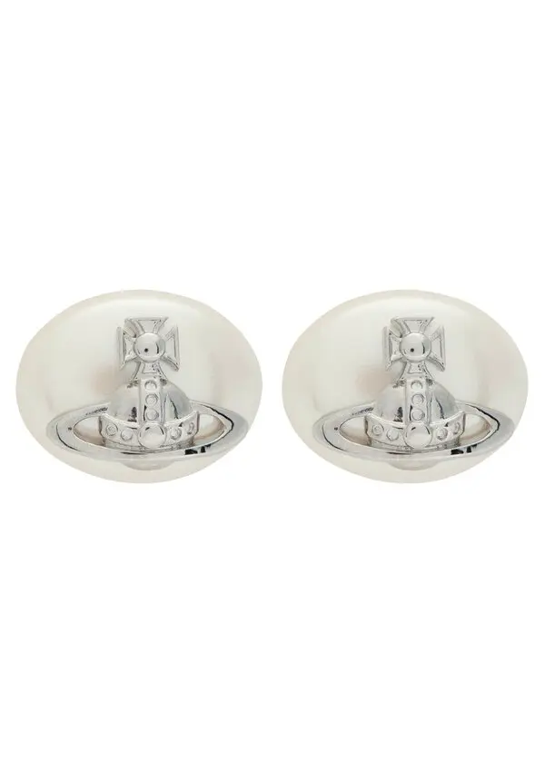 VIVIENNE WESTWOOD Lavinia Faux Pearl Stud Earrings - Silver