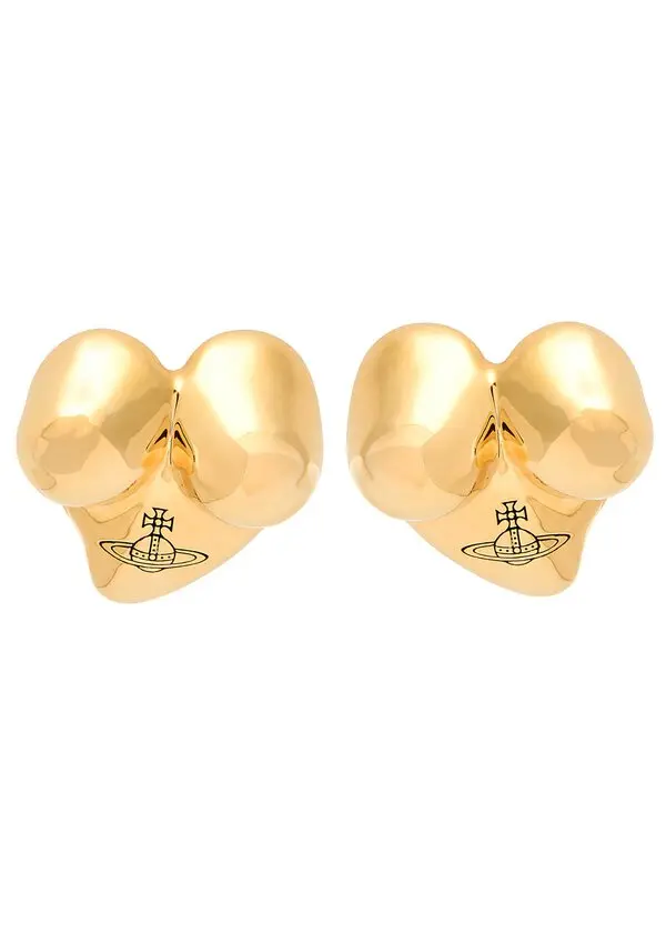 VIVIENNE WESTWOOD Mimosa Sculpted Stud Earrings - Gold