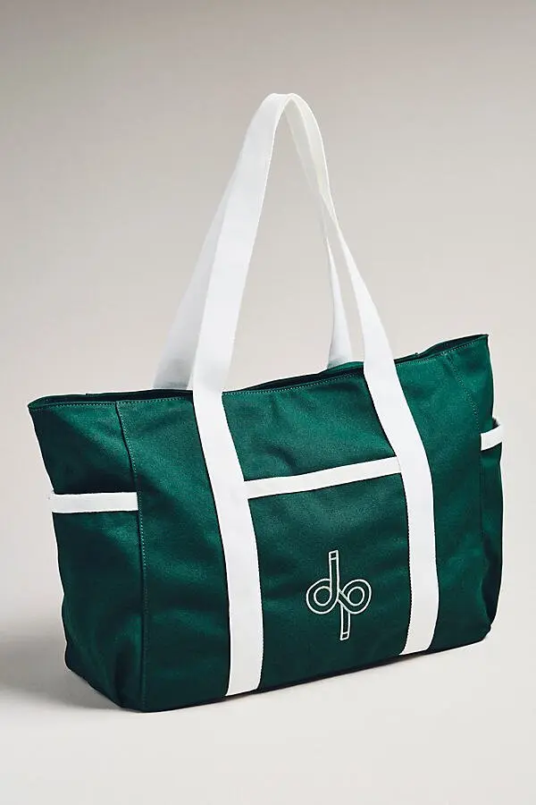 DAILY PRACTICE BY ANTHROPOLOGIE Canvas Tote - Green Pattern