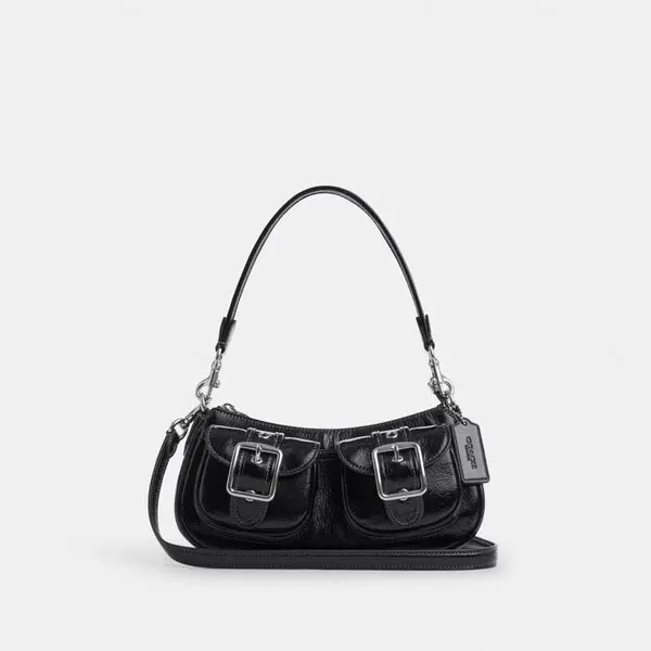 COACH® Ashton Bag - Glazed Leather/silver/black