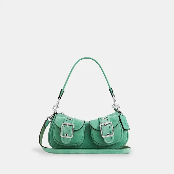 COACH OUTLET Ashton Glazed Leather Bag - Silver/mint