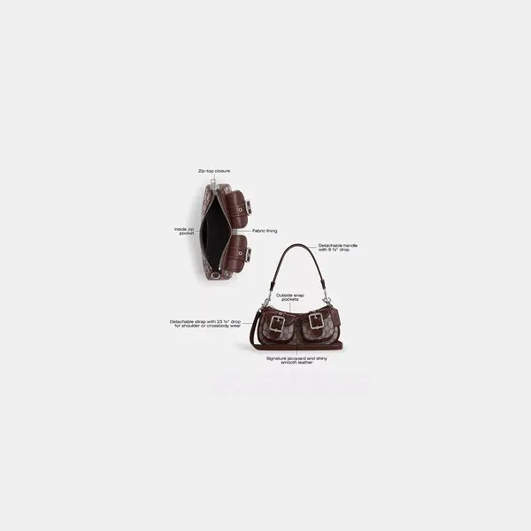 COACH OUTLET Coach® Ashton Bag In Signature Jacquard - Silver/oak/maple