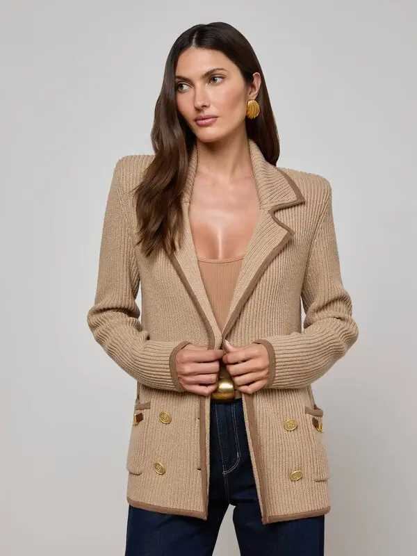 L'Agence Ranch Knit Blazer