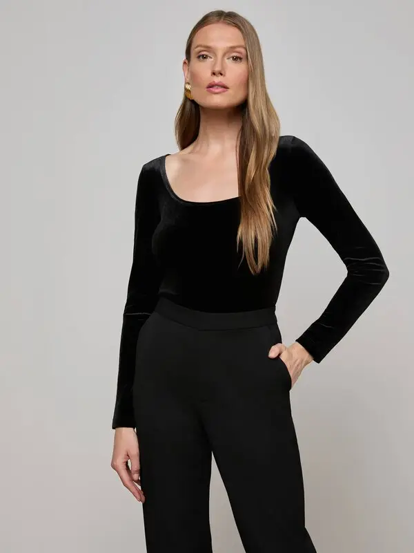 L'Agence Jelena Velvet Top