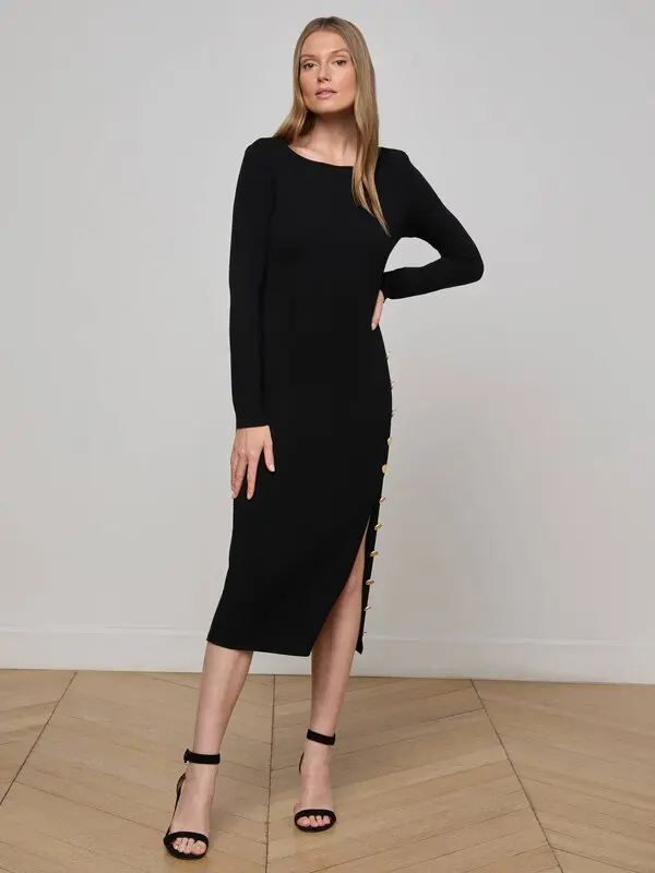 L'Agence Astra Midi Dress