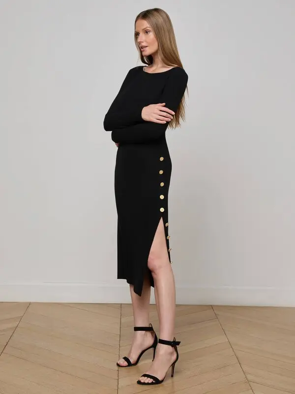 L'Agence Astra Midi Dress