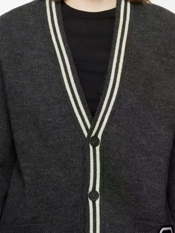 AMBUSH Varsity-letter Wool Cardigan