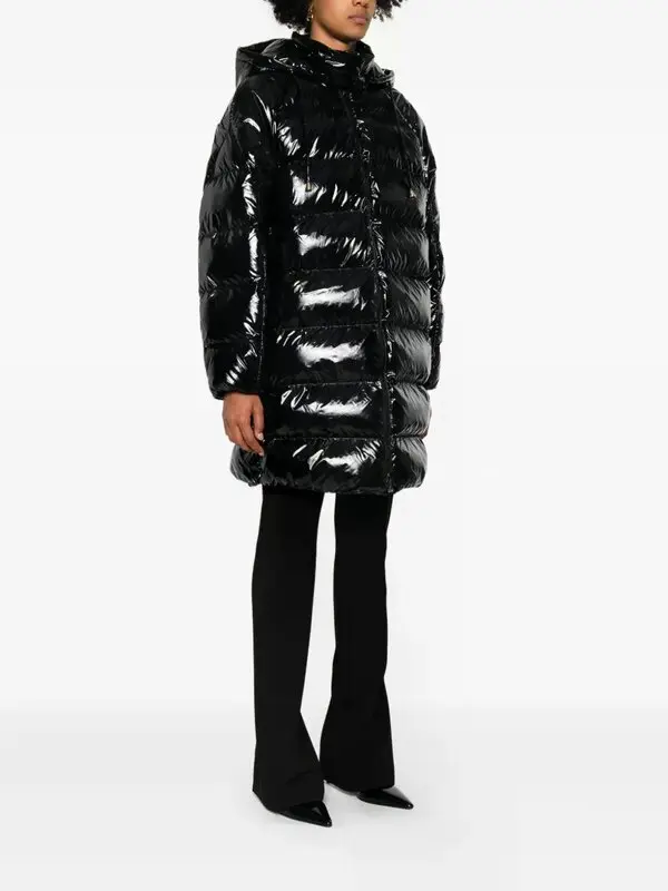 Pinko Hooded Quilted Coat