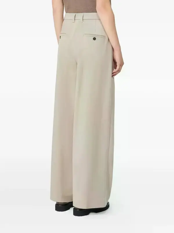 Max Mara Pleated Wide-leg Trousers - Neutrals