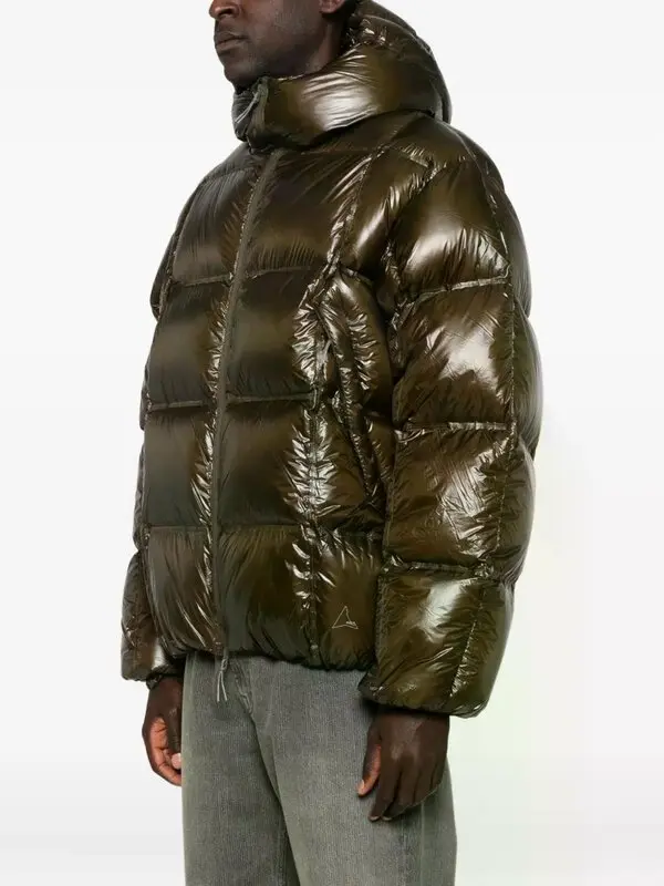 ROA Quilted Hooded Jacket - Green