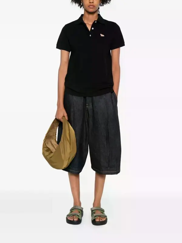 Maison Kitsuné Fox Patch Short Sleeve Polo
